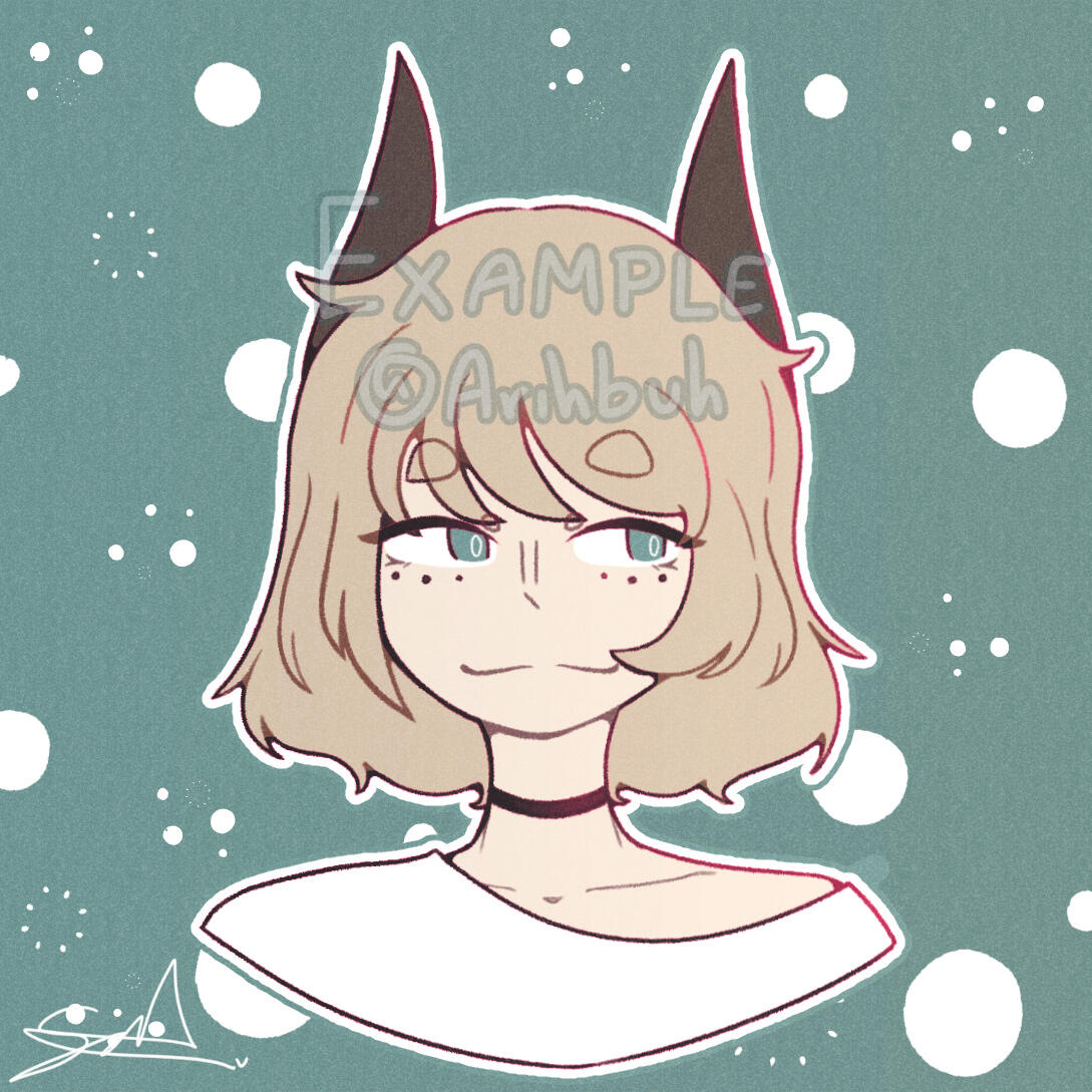 Arihbuh's Carrd (Commissions Examples)